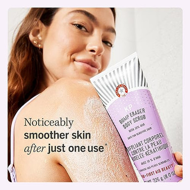 First Aid Beauty - Kp Bump Eraser Body Scrub With 10% Aha Keratosis ...