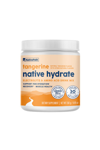 NativePath Native Hydrate Zero Sugar Electrolytes Powder with BCAAs ...
