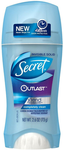 Secret Outlast Xtend Antiperspirant & Deodorant Invisible Solid ...