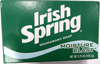 Irish Spring Deodorant Bath Bar Soap Moisture Blast 3.75 Oz