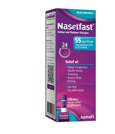Naselfast 55MCG Nasal Spray 120 Sprays