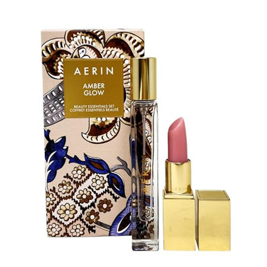 AERIN Amber Glow Beauty Essentials Set - Amber Musk Travel Size Eau De ...