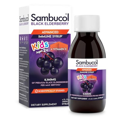 Sambucol Black Elderberry Syrup For Kids - Kids Elderberry Syrup, Added ...