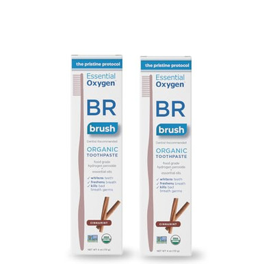 Essential Oxygen Br Organic Low Abrasion Toothpaste Cinnamint