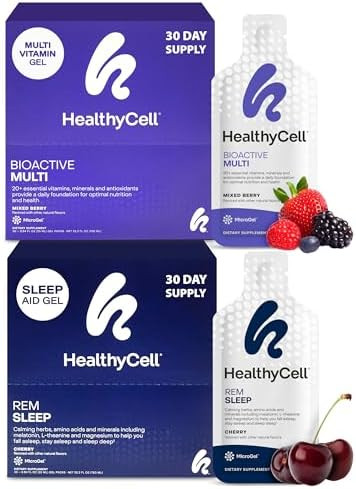 Healthycell Rem Sleep Aid Supplement + Bioactive Multivitamin For Women ...