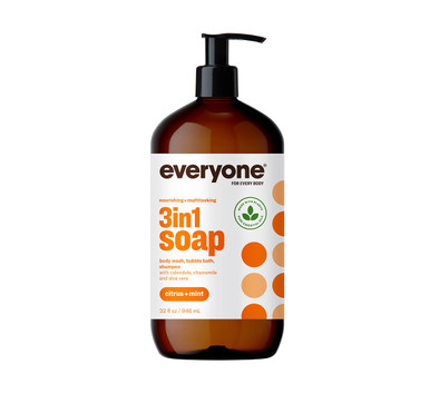 Everyone 3-in-1 Soap Body Wash Bubble Bath Shampoo 32 Ounce Pack of 1 ...