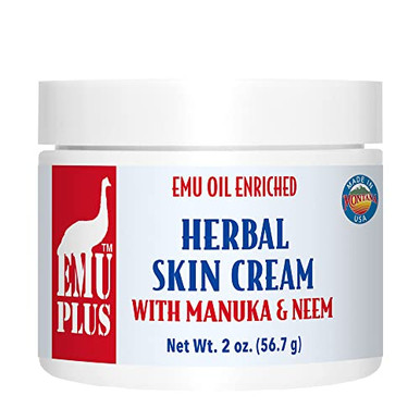 Emu Herbal Skin Cream With Manuka & Neem Montana Emu Ranch Co. 2 Oz Cream