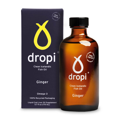 DROPI Clean Icelandic Fish Oil 170ml Liquid (Ginger)