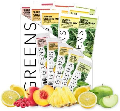 Clean Simple Eats Greens Variety 10 Pack Greens Powder Mix Packed With ...