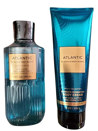 Bath & Body Works Men'S Atlantic Ultimate Hydration Body Cream And Body ...