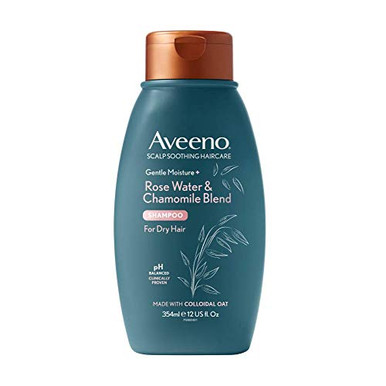 Aveeno Itchy Scalp Shampoo With Rosewater & Chamomile For Dry Hair And ...