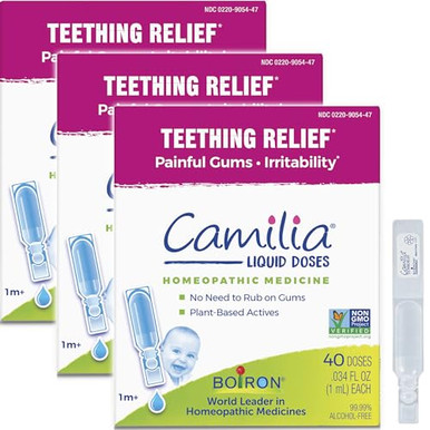 Boiron Camilia Drops 40 Count (Pack Of 3) Relief Of Painful Or Swollen ...
