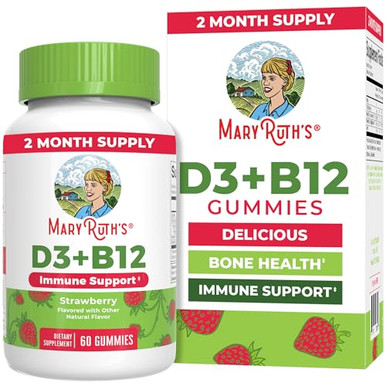 Maryruth'S Maryruth Organics Vegan Vitamin D3 Vitamin B12 Gummies 2 ...
