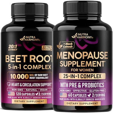 Nutraharmony Beet Root Capsules & Menopause Supplement