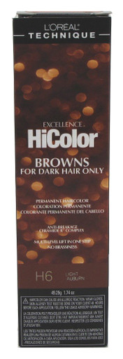 Loreal Excel Hicolor H06 Tube Light Auburn 1.74oz (3 Pack)