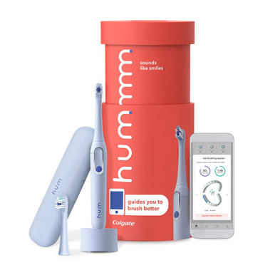 hum by Colgate Smart Electric Toothbrush Kit, Rechargeable Sonic ...
