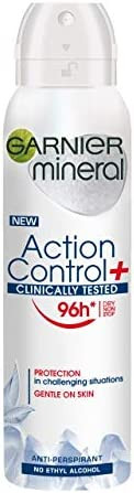 Garnier Mineral Action Control + Clinically Tested Antiperspirant Spray ...