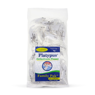 Platypus Family Paks- 75 Individually Wrapped 3-ct Orthodontic Flosser ...
