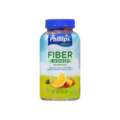 Phillips' Fiber Good Gummies, Assorted Flavors 90 ea