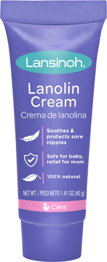 Lansinoh Lanolin Nipple Cream for Breastfeeding, 1.4 Ounce Tube