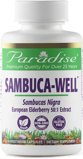 Paradise Herbs Sambuca-Well | Sambucas Nigra | European Elderberry 50:1 ...