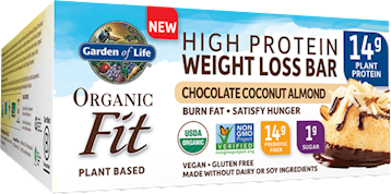 Garden of Life Organic Fit Bar Choco Coco Alm 12 bars