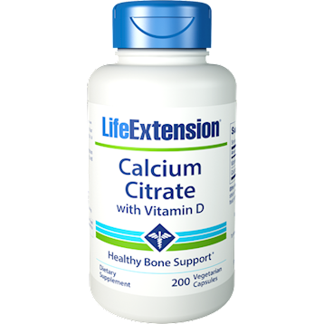 Life Extension Calcium Citrate with Vit D 200 vegcaps