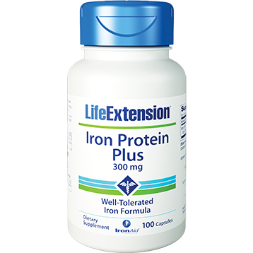 Life Extension Iron Protein Plus 300 mg 100 capsules