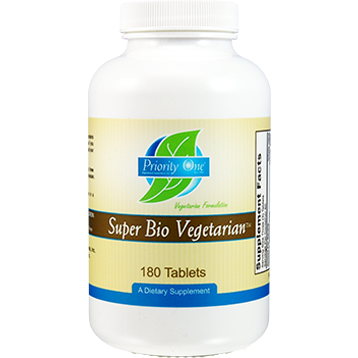 Priority One Vitamins Super Bio Vegetarian 180 tabs