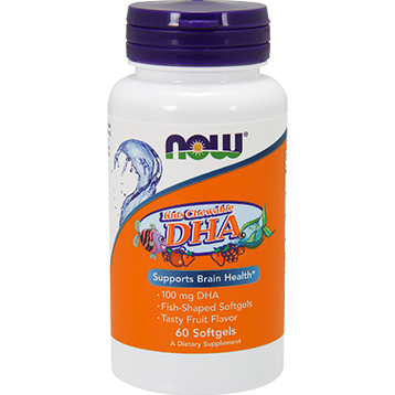 NOW Kids Chewable DHA 100 mg 60 gels