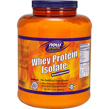 NOW Whey Protein Isolate Unflavored 5 lbs