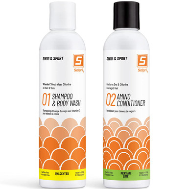 Solpri Swimmers Chlorine Swim Shampoo Body Wash and Conditioner with ...