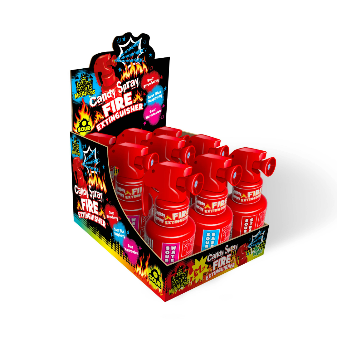 Candy Spray Fire Extinguisher - 12 x 12 x 50ml (POR 37%)