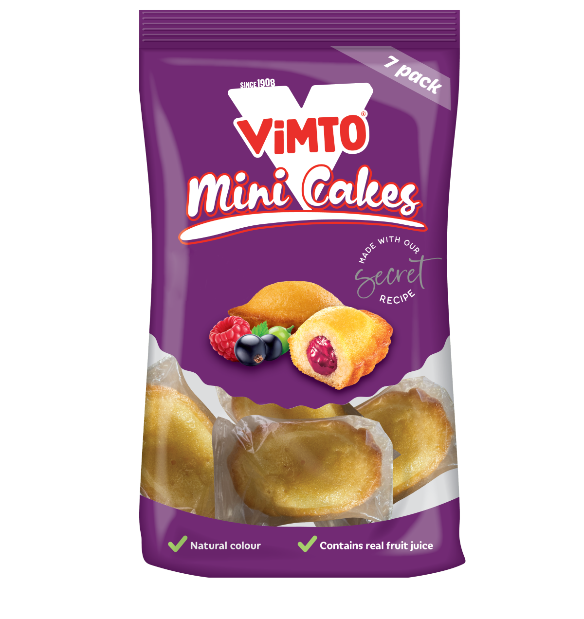 Vimto Mini Cakes NO VAT - 1 x 14 x 200g (POR 52%)