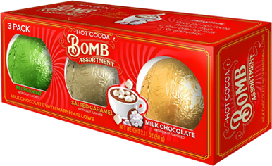 Melting Hot Chocolate Bomb -3 pk 1 x 12 x 72g (POR 64%)