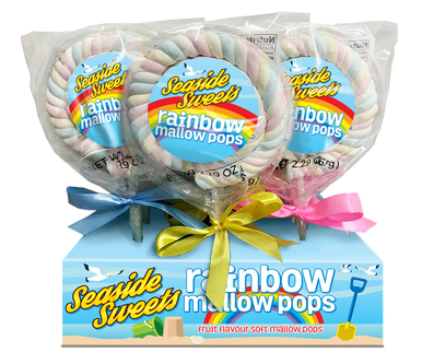 Seaside Mallow Swirl Lollipops - 4 x 12 x 40g (POR 37%)