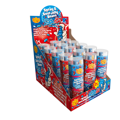 Spray & Sour Jelly Beans Splitz - 8 x 15 x 37g (POR 37%)