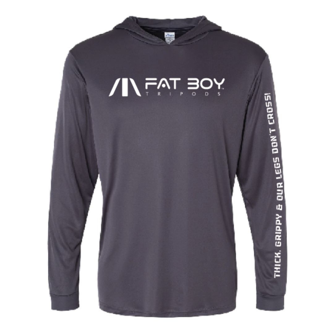 FatBoy UPF50+ Team Sun Shirt – Lightweight Gray Hoodie