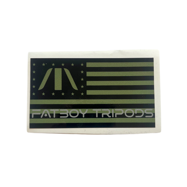 FatBoy Patriotic Flag Sticker | 2x4” Weatherproof Vinyl Decal
