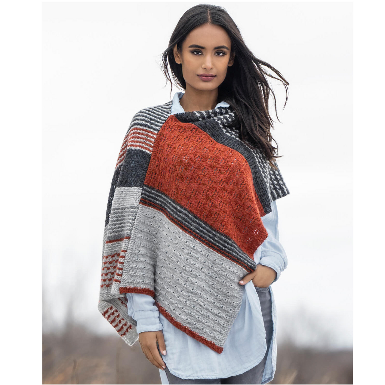 Blue Sky Fibers Persimmon Wrap