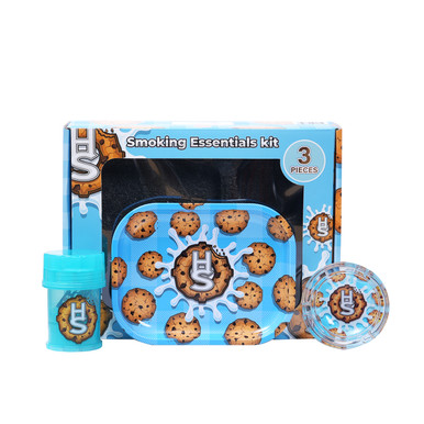 Cookie Smoker Kit – Chocolate Chip & Milk-Inspired Herb Saver Set