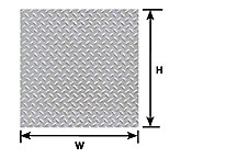 ALL SCALES Diamond Plate (plastic patterned sheetstock)