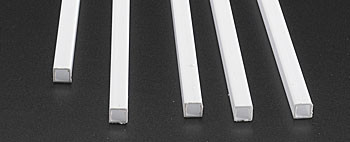 PLASTRUCT - 90623 Plastic Styrene Miniature Square Tube 1/4"x15"H (5 ...