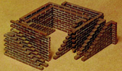 TAMIYA - 1/35 Brick Wall Set - Plastic Model Diorama Accessories Kit ...