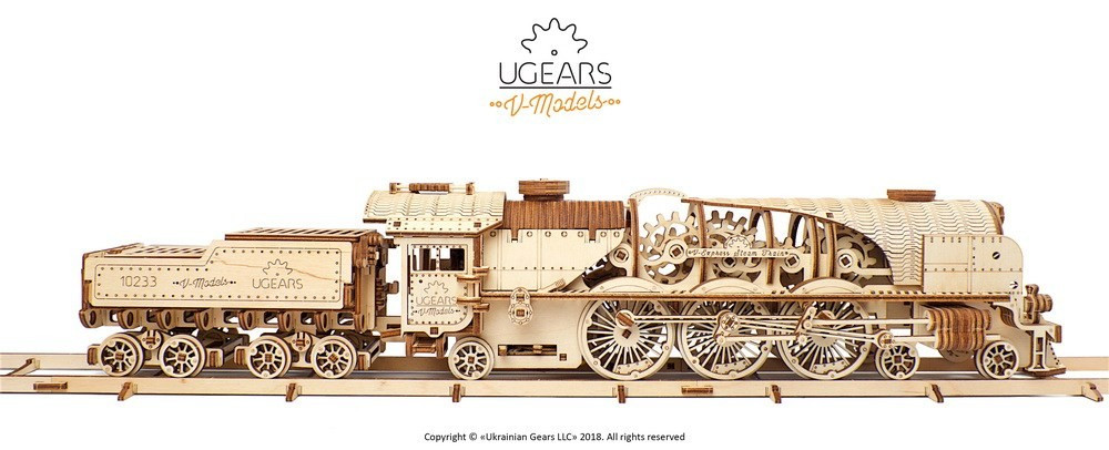 Great deals on UGEARS - V-Express Steam Train with Tender - 3-D Wooden ...