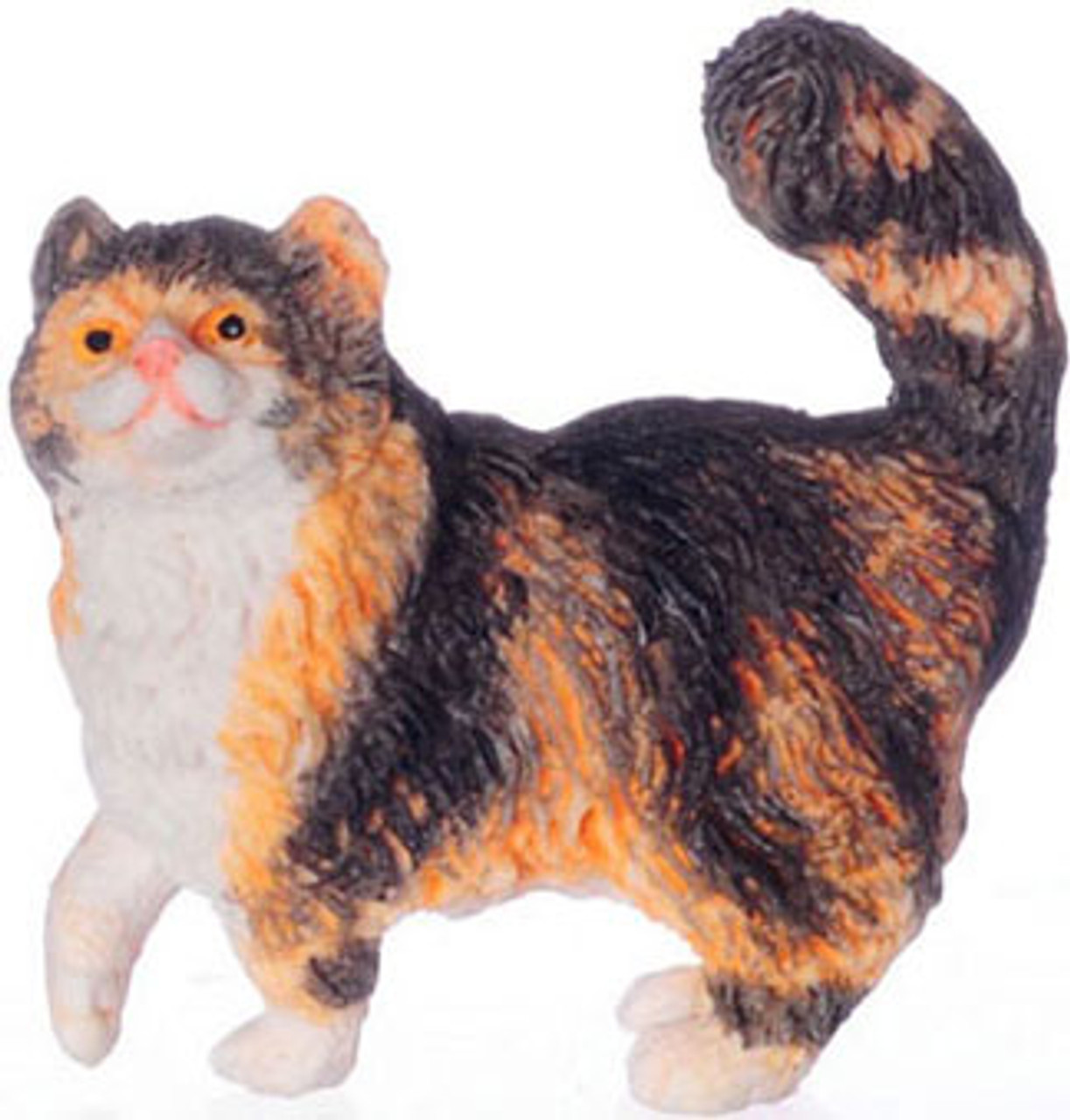 Art & Collectibles Dolls & Miniatures Dollhouse miniature calico cat on ...