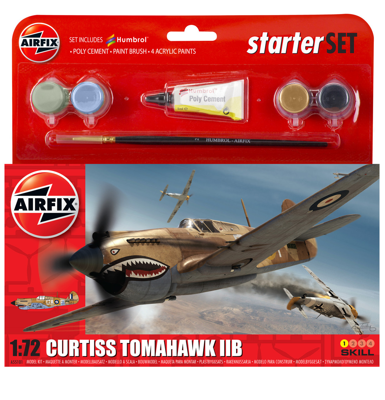 Great deals on AIRFIX - Small Starter Set - Curtiss Tomahawk IIB ...