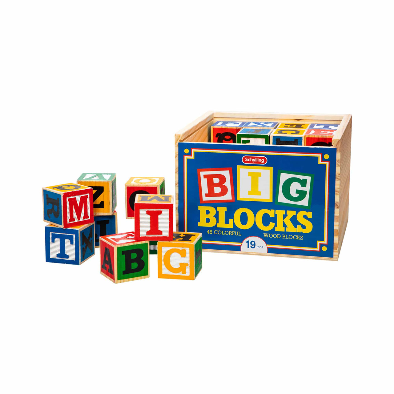 Great deals on SCHYLLING - Large Wooden ABC Blocks in Wood Box (ABL ...