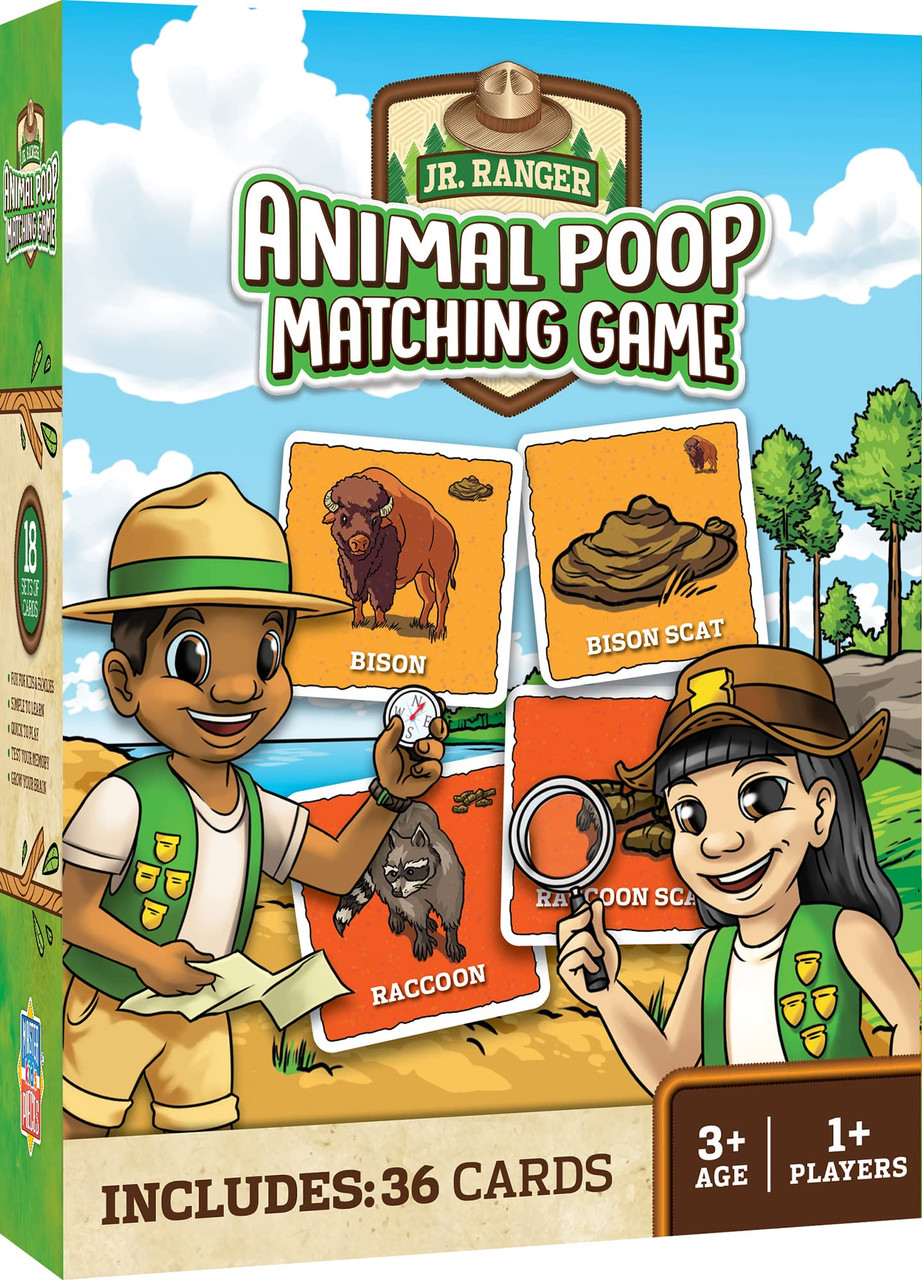 Great deals on MASTERPIECES - Jr Ranger - Animal Poop Matching Game for ...