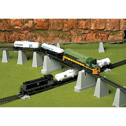 ATLAS HO Scale Model Railroad Track - Pier Set (47 Pc. Set) (80 ...